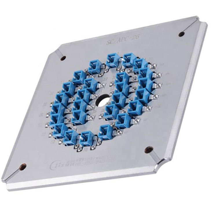 24 Port Fiber Optic Polishing Jig For SC APC Connector Grinding