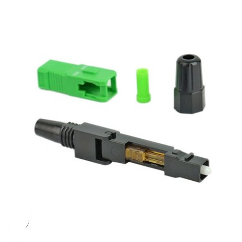 Blue SC UPC Field Installable Fiber Optic Fast Connectors For WAN LAN