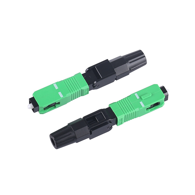 Blue SC UPC Field Installable Fiber Optic Fast Connectors For WAN LAN
