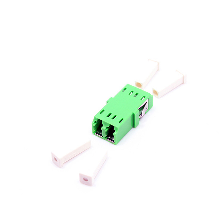 SM/MM/OM3/OM4 Lc Apc Duplex Adapter , Fiber Optic Cable Adapter With ...