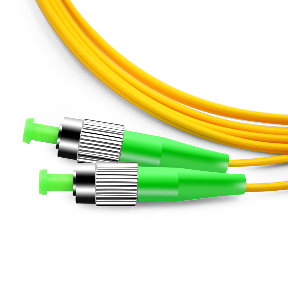 SM 9/125 Zipcord Simplex Fiber Optic Patch Cord FC APC For FTTH FTTB ...