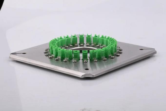 E2000PC24 Port Ferrule Optic Fiber Polishing Jig Hardening Stainless ...
