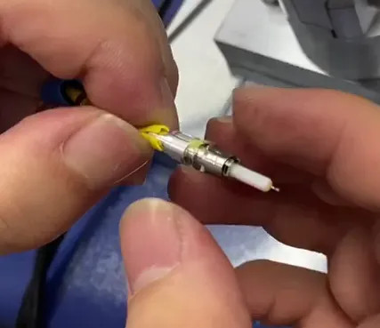 220VAC 50HZ Fiber Optic Crimper , Pneumatic Fiber Optic Connector ...